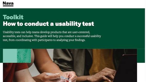 How To Conduct A Usability Test Digital Government Hub