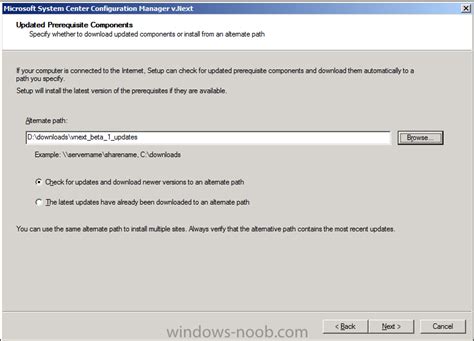 Using Vnext In A Lab Part 1 Installation Configuration Manager 2012 Windows