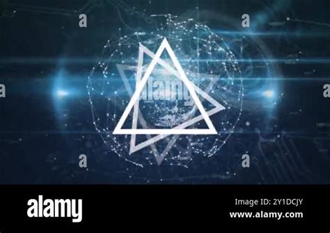 Animating Geometric Shapes And Network Connections Over Digital