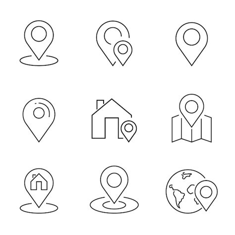 Premium Vector Location Pin Gps And Map Icon Collection