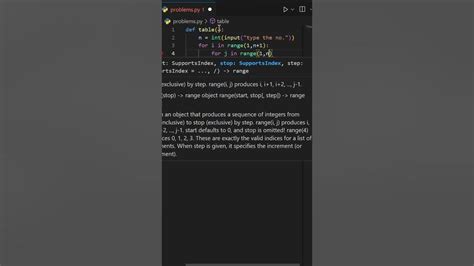 Multipliction Table Using Python Youtube