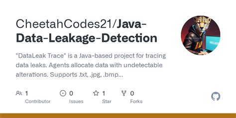 GitHub CheetahCodes Java Data Leakage Detection DataLeak Trace Is A Java Based Project
