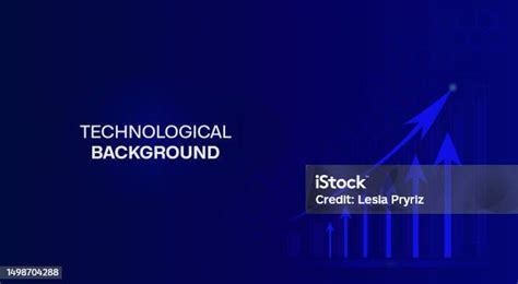 미래 지향적인 파란색 화살표가 있는 기술 배경 다이어그램 빅 데이터 및 비즈니스 성장 통화 주식 및 투자 경제 벡터 그림 0명에