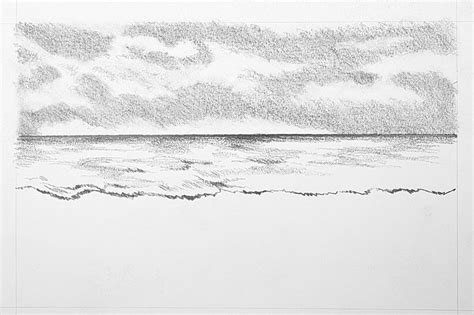 Beach Drawing Step By Step