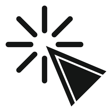 Cursor Click Icon Simple Black Style 14489871 Vector Art At Vecteezy