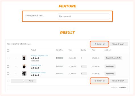 save for later button and label and tooltip custom text moreconvert