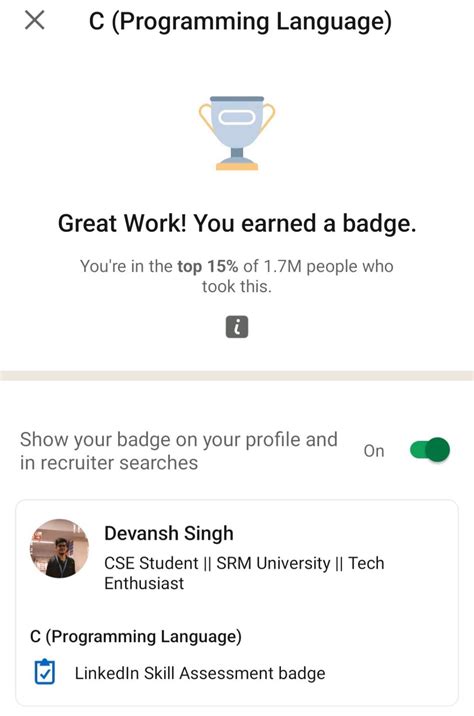devansh singh on linkedin programming language linkedinskillassessment