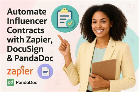 automate influencer contracts with zapier docusign and pandadoc