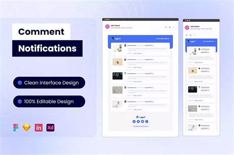 Comment Notifications Email Template For Sketch Design Shack