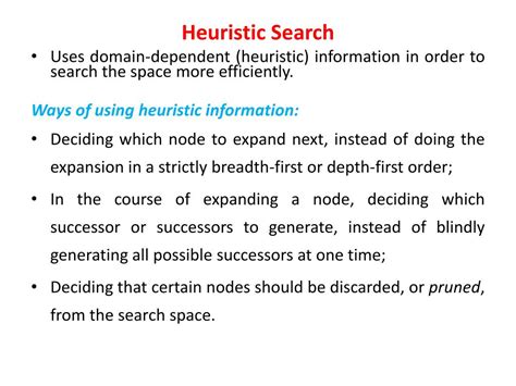 ppt informed search methods powerpoint presentation free download