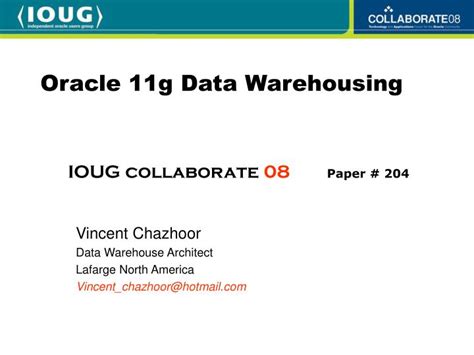 ppt oracle 11g data warehousing powerpoint presentation free