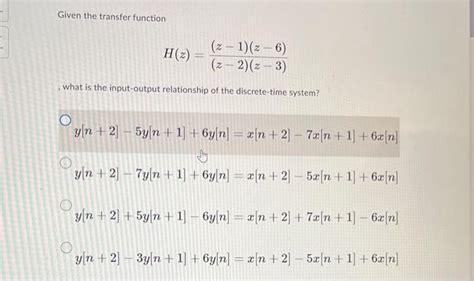 Solved For A System With The Input Output Relationship