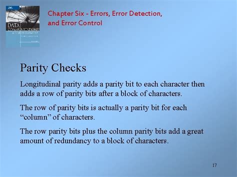 chapter six errors error detection and error control