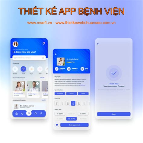 Thiết Kế App Bệnh Viện Tích Hợp Website Chuẩn Seo