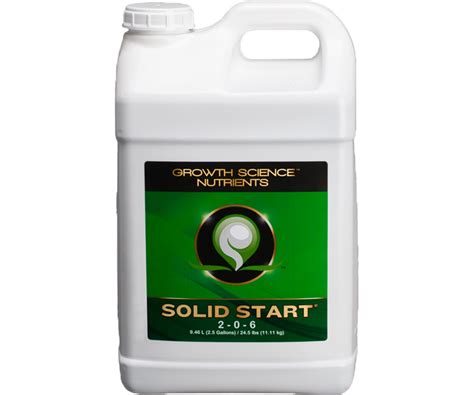 Growth Science Nutrients Solid Start 2 5 Gal Black Hills Cultivation