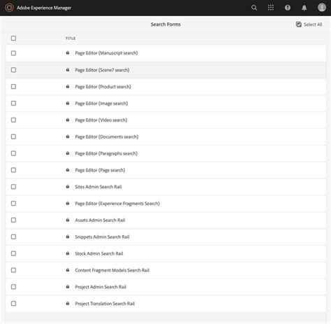 configuring search forms adobe experience manager