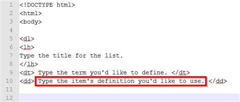 how to define a definition list in html 11 steps with pictures