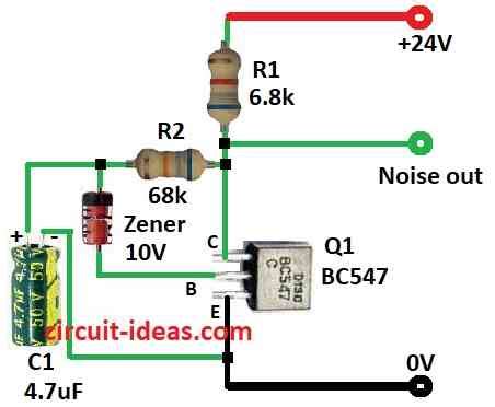Simple White Noise Generator Circuit Circuit Ideas For You