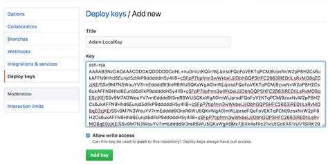 github 設定 ssh deploy key 流程教學
