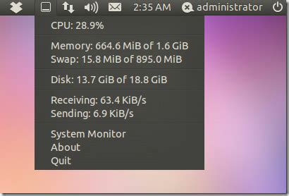 Monitor CPU RAM Network Disk Usage In Ubuntu With SysPeek