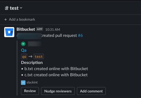 Pull Request Related Notifications Not Appearing In Slack Bitbucket Cloud Atlassian