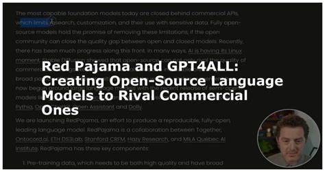Red Pajama And Gpt4all Creating Open Source Language Models To Rival Commercial Ones Adsyme