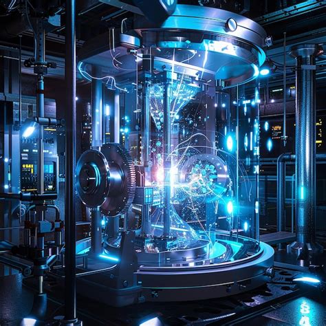 Quantum Teleportation Experiment In Scientists Lab Premium Ai Generated Image