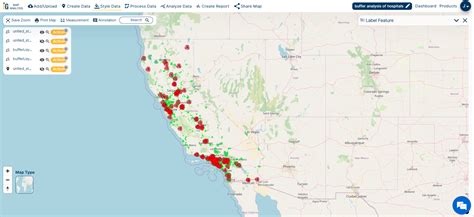 Mapping Healthcare Efficiency Gis Buffer Analysis Of Hospital Locations