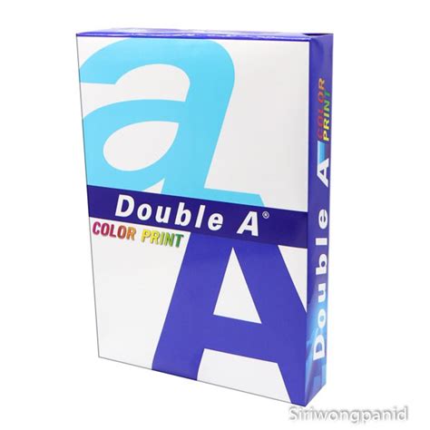 กระดาษถ่ายเอกสาร A4 90 แกรม 500แผ่น รีม Double A ราคาขายต่อรีม ศิริวงศ์พานิช