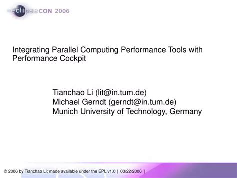 Ppt Integrating Parallel Computing Performance Tools With Performance Cockpit Powerpoint