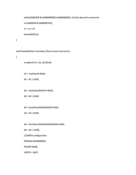 Adc Analog To Digital Conversion Using Lpc 1768 Pdf
