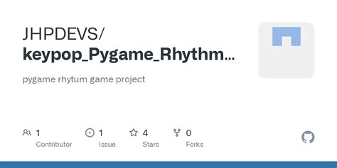 GitHub JHPDEVS Keypop Pygame Rhythm Game Pygame Rhytum Game Project