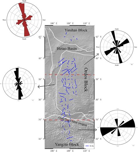 Map Of Anisotropy In The Crust White Lines Represent The Block