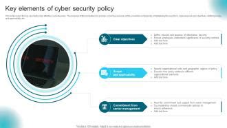 Key Elements Of Cyber Security Policy PPT Sample