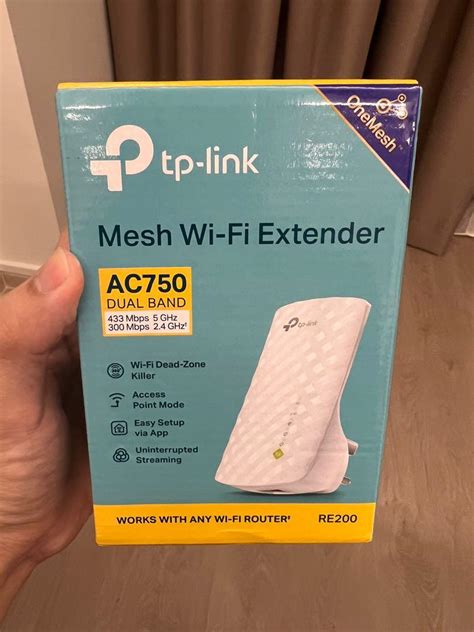 TP Link Mesh Wifi Extender AC TV Home Appliances Electrical Adaptors Sockets On