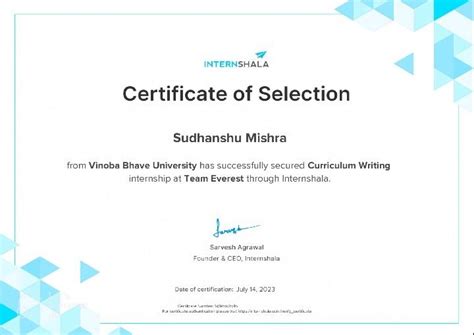 Sudhanshu Mishra On Linkedin Teameverestngo Curriculumwriting Internship