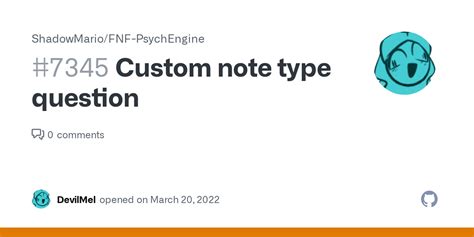 Custom Note Type Question · Issue 7345 · Shadowmario Fnf Psychengine · Github