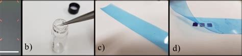a optical microscope image of the manual marks on a si sio2 substrate
