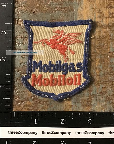 Vintage Mobilgas Mobiloil Mobil Pegasus Gas Oil Company Logo Uniform