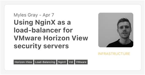Using NginX As A Load Balancer For VMware Horizon View Security Servers