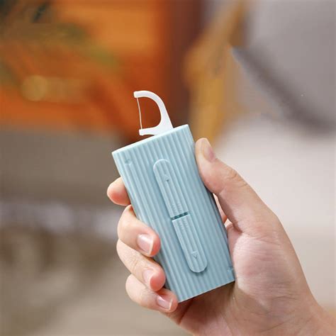 Portable Automatic Pop Up Dental Floss Storage Box Gizmodern