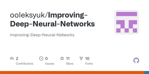 github ooleksyuk improving deep neural networks improving deep