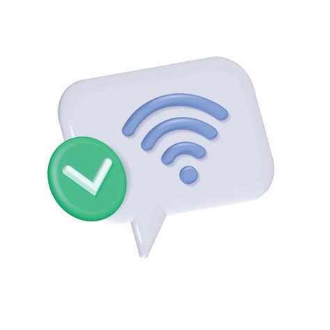 Wi Fi Wireless Connection Network Symbol Isolated White Background 3d Render Illustration