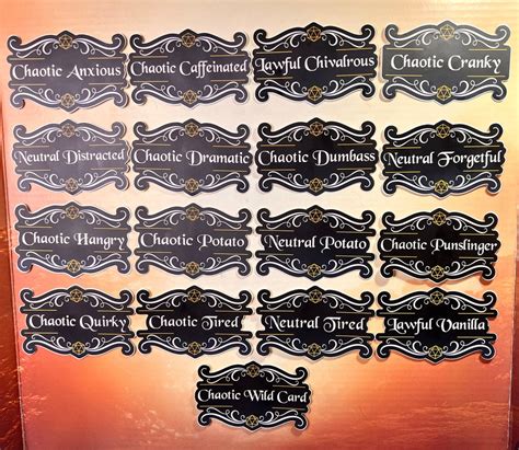 Alignment Dandd Vinyl Stickers Choose Your Stickers Out Of 17 Options