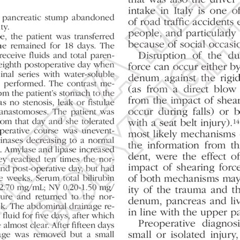 The Second Portion Of Duodenum With Almost Full Circumferential Download Scientific Diagram