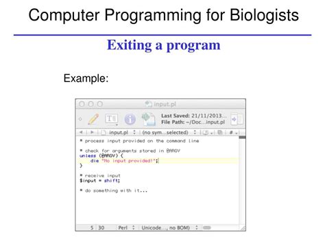 Ppt Computer Programming For Biologists Powerpoint Presentation Free