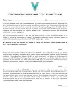 Injectables Botox Consent Laser Lounge Med Spa