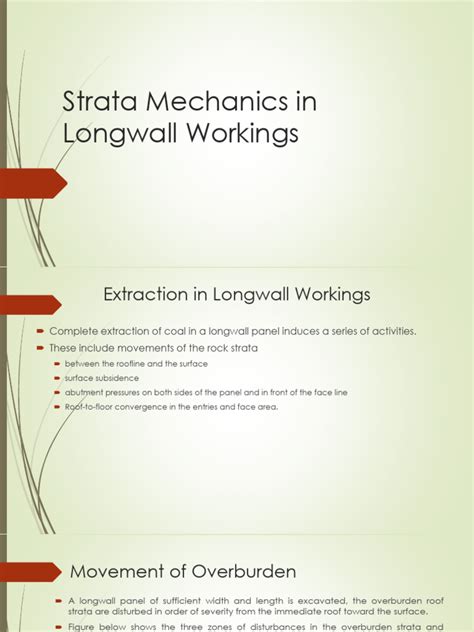 Strata Control In Longwall Workings Class 6th Sem Pdf