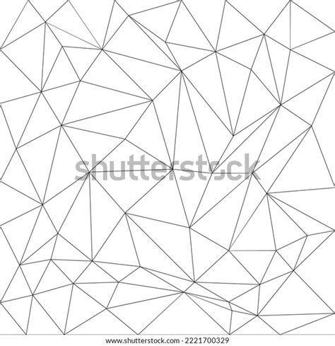 Polygon Mesh Drawing Vector Illustration Stock Vector Royalty Free