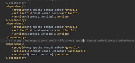 Springboot基础 Springboot修改内置的tomcat版本 《springboot 知识点学习笔记》 极客文档